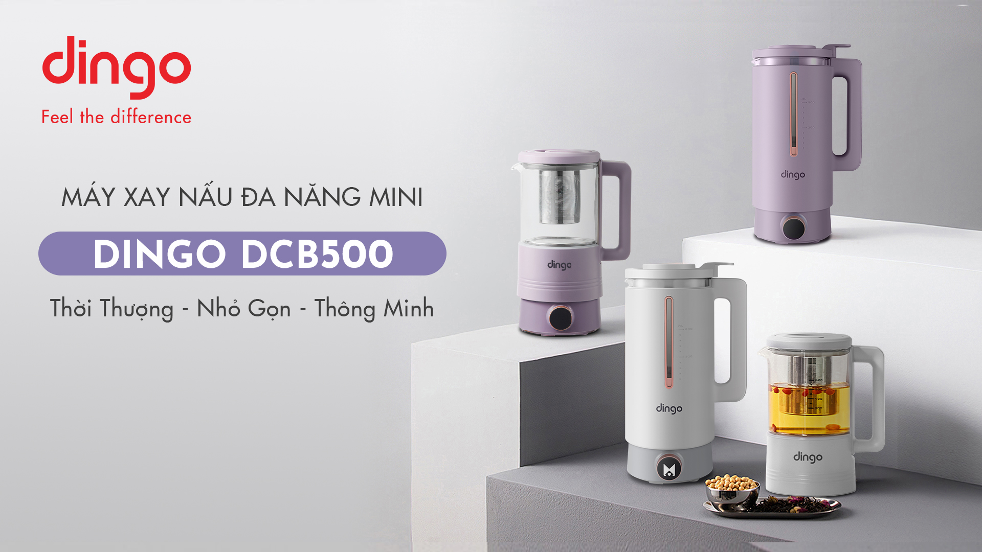 DINGO DCB500 – Thế hệ máy làm sữa hạt mini mới bắt kịp xu hướng healthy của dân công sở - Dingo